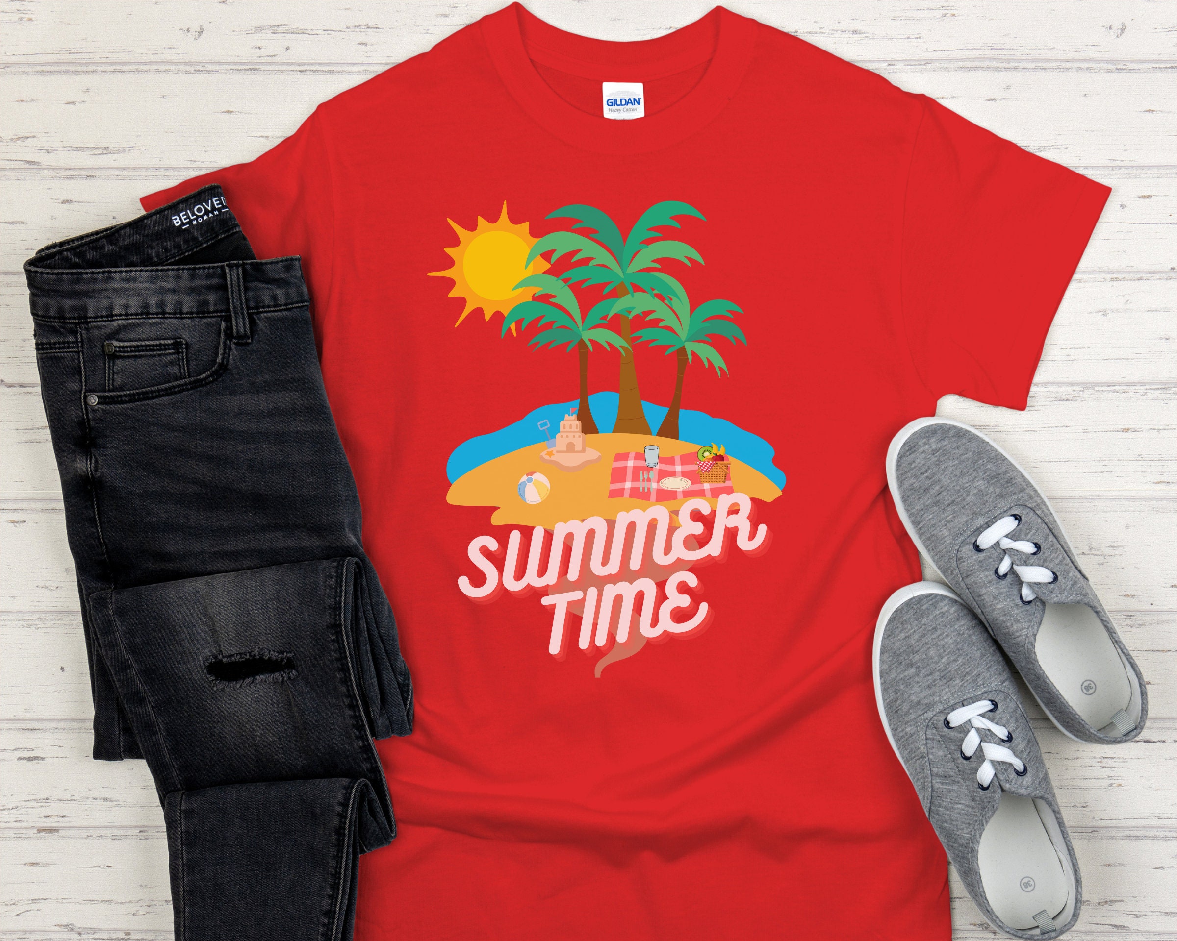 Summer Time Shirt, Cute Summer Shirt, Beach Shirt, Aesthetic Beach ...