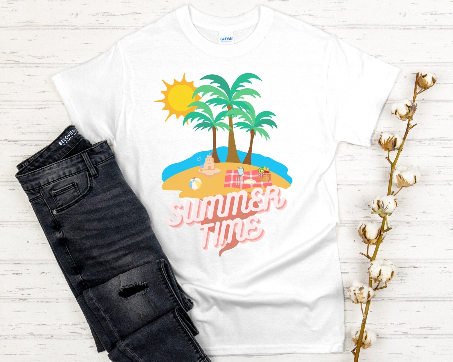 Summer Time Shirt, Cute Summer Shirt, Beach Shirt, Aesthetic Beach ...