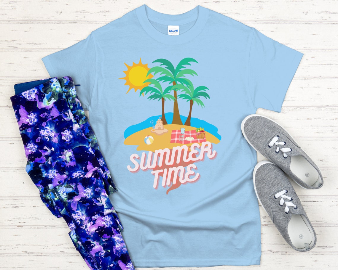 Summer Time Shirt, Cute Summer Shirt, Beach Shirt, Aesthetic Beach ...