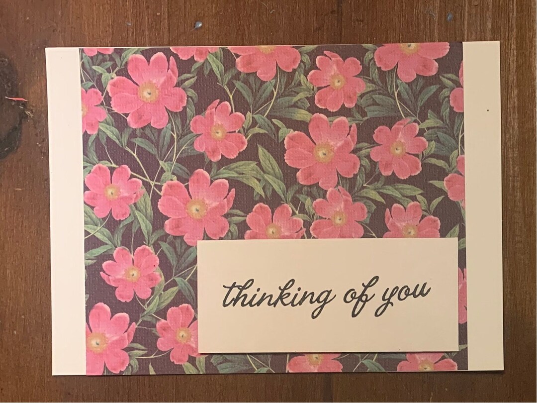 Pink Floral Thinking of You - Etsy