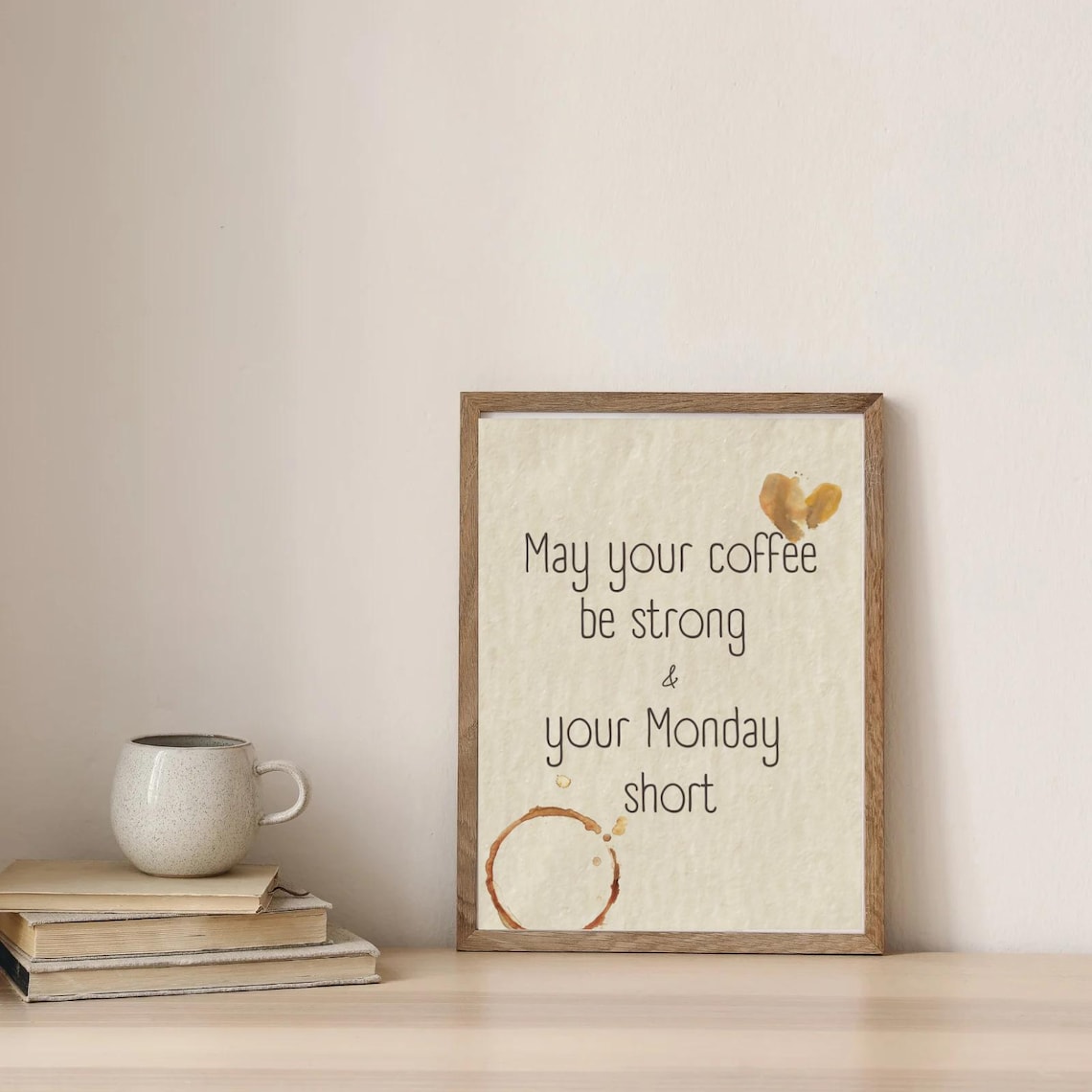 Coffee Quote Digital Wall Art, Motivational Coffee Poster, Funny Monday ...