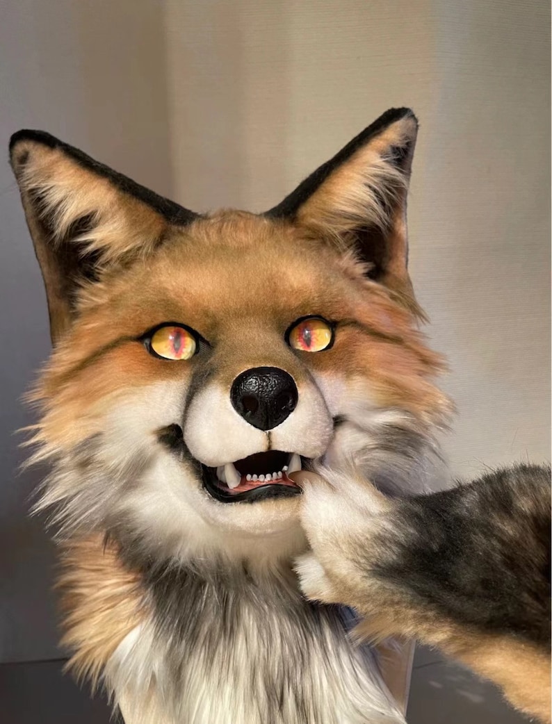 Cosplay Fox Furry Fursuit Head, Fursuit Head, Furry, Fursuit Mask ...