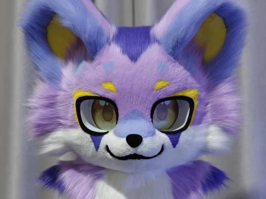 Kemono Fursuit Cute Cat Fursuit Head Japanese Style Fantasy Creatures ...