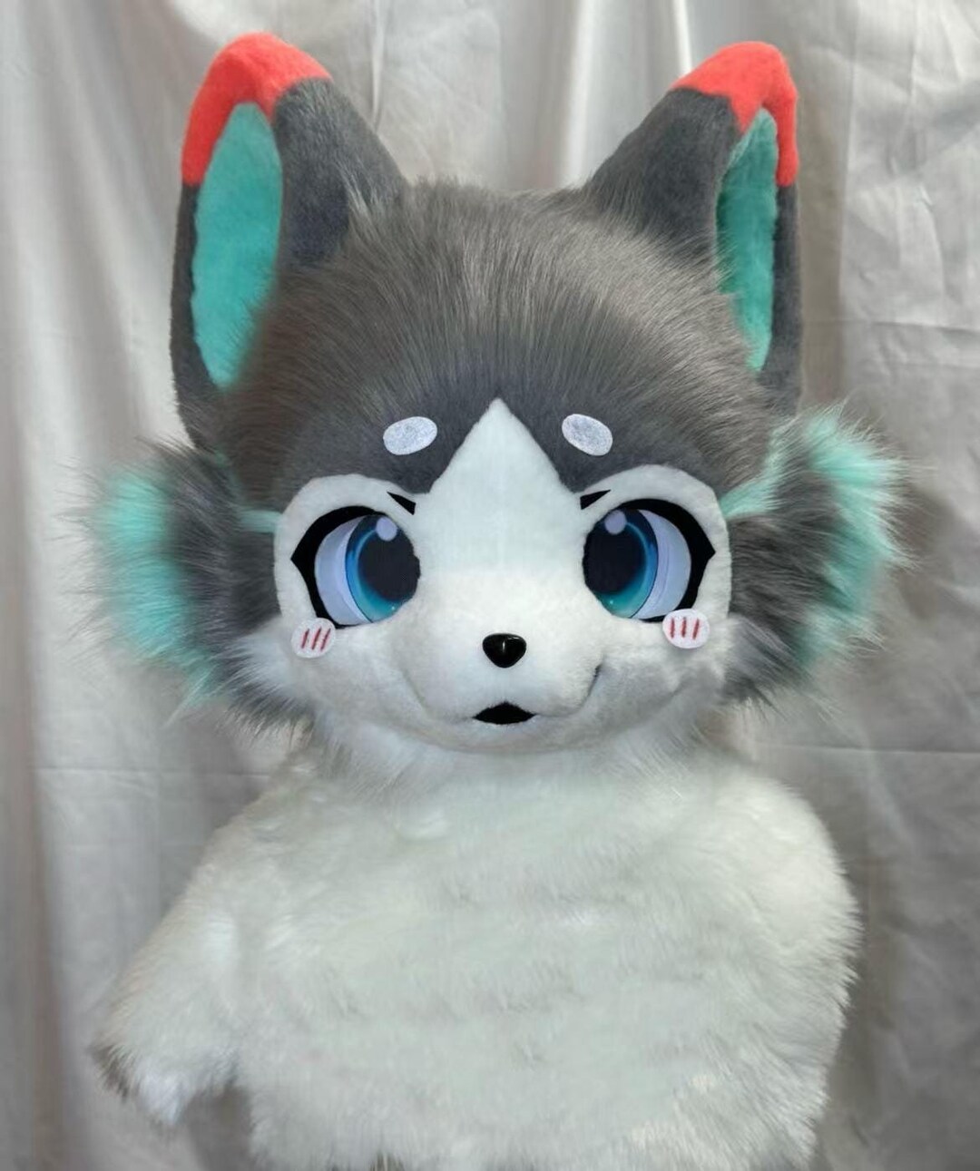 Kemono Fursuit Wolf Fursuit Head Japanese Style Fantasy Creatures - Etsy