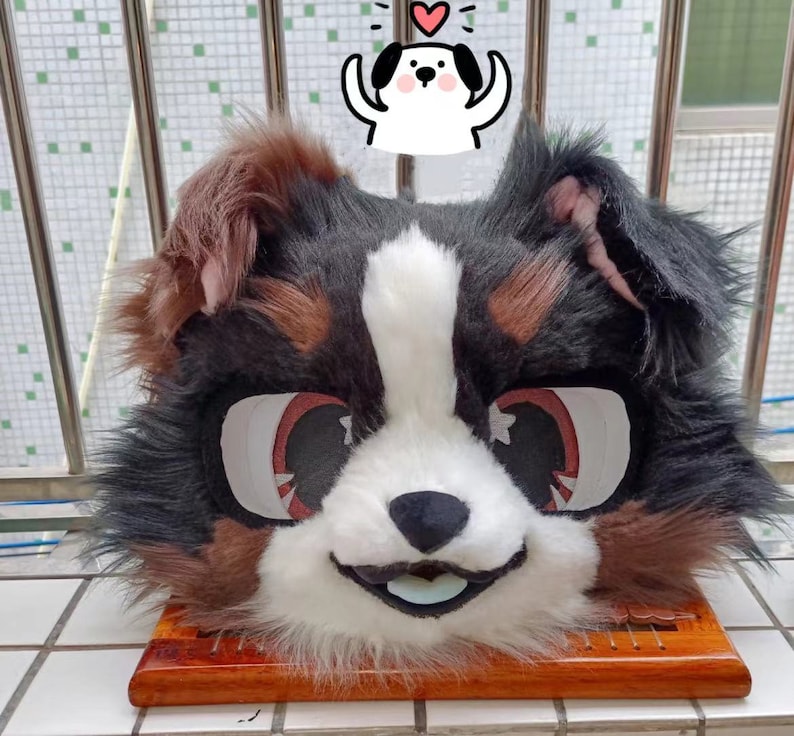 Spot Goods Kemono Fursuit Japanese Fursuit Head Bernese Mountain Dog ...