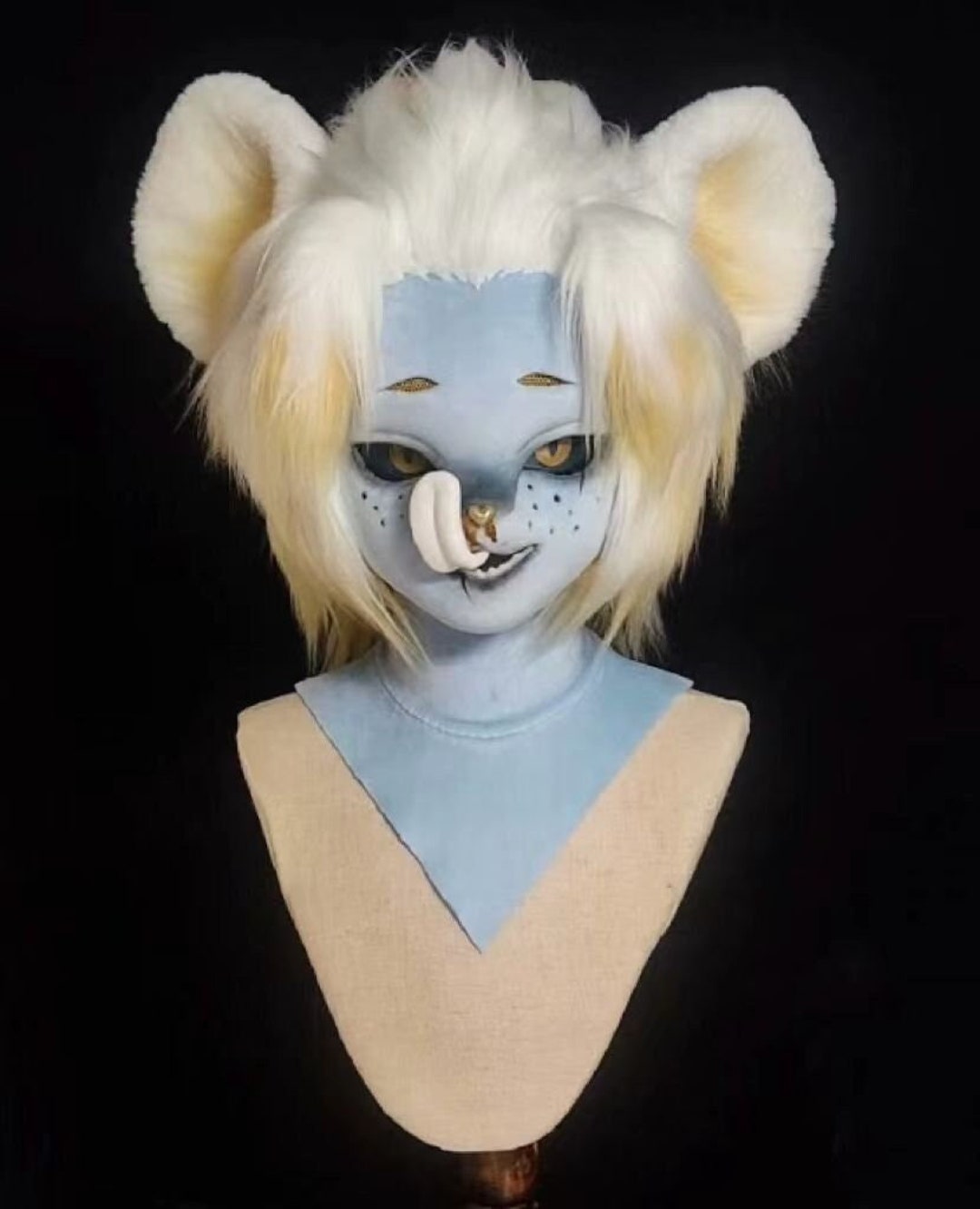 Spotted Hyena Kig Series Fursuit Head Fantasy Creatures Etsy