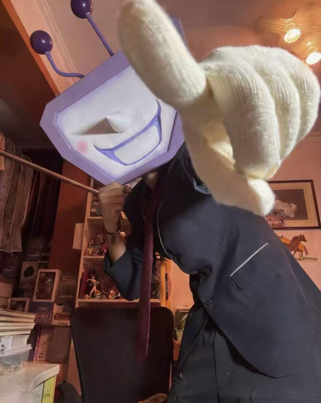 Deltarune Tenna Fan-made Cosplay Head Mask - Etsy