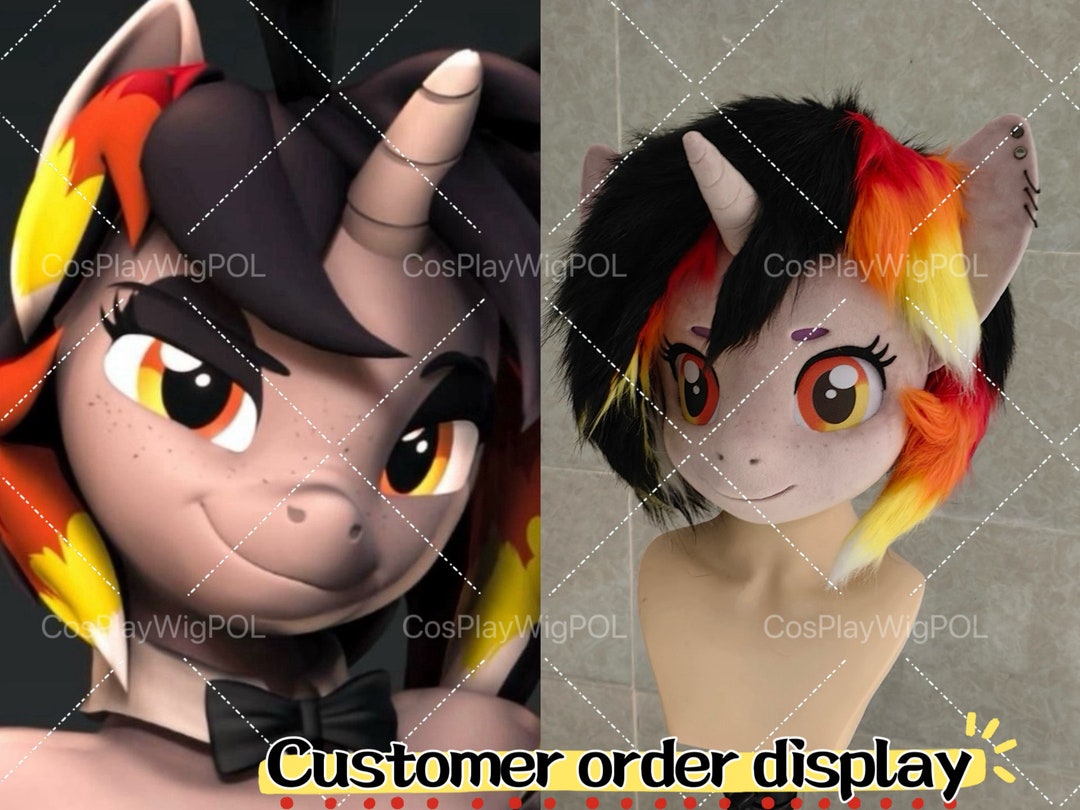 Customizable My Little Pony Furry Fursuit Head, Fursuit Head, Furry ...