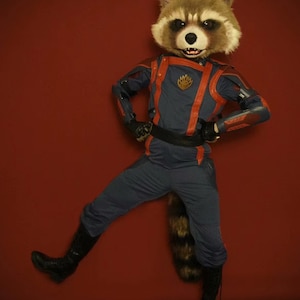 Guardians of the Galaxy Rocket Raccoon Custom Cosplay Fursuit Faux Fur ...