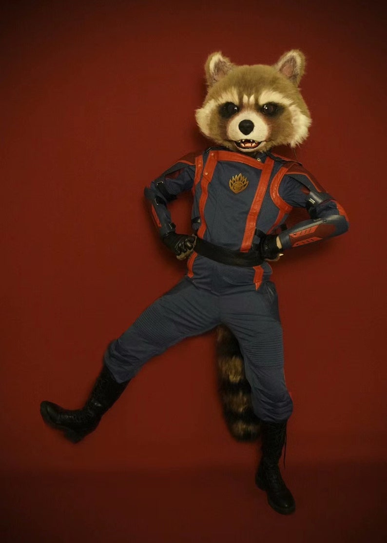 Guardians of the Galaxy Rocket Raccoon Custom Cosplay Fursuit Faux Fur ...