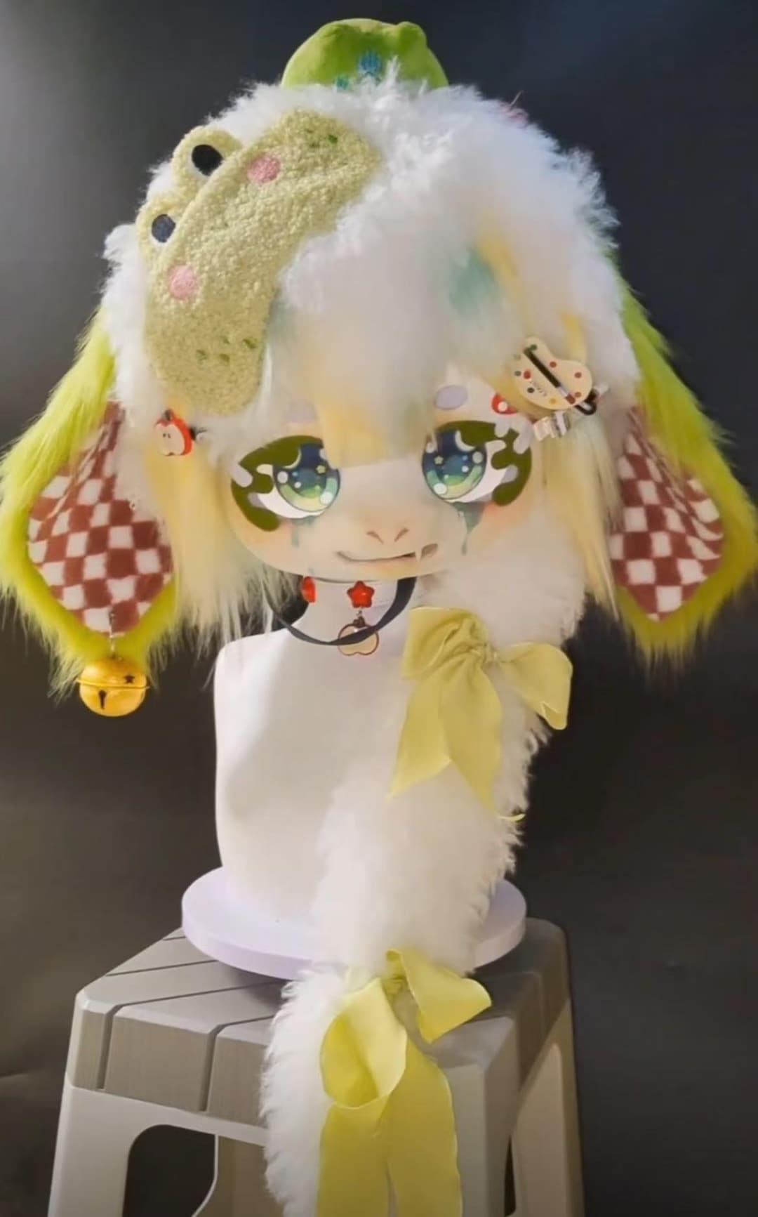 Kigurumi Fursuit Head Furry Milk Dragon Little Frog Rabbit Fursuit Head ...