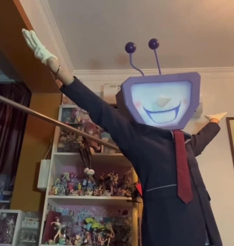 Deltarune Tenna Fan-made Cosplay Head Mask - Etsy