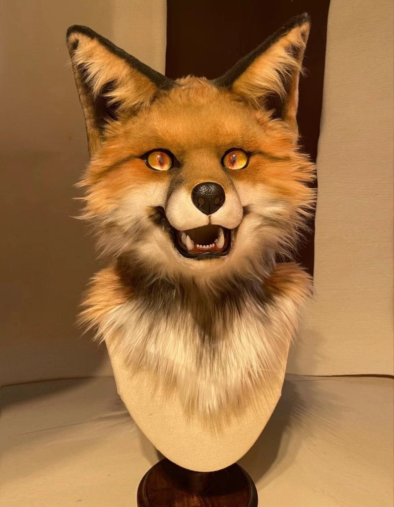 Cosplay Fox Furry Fursuit Head, Fursuit Head, Furry, Fursuit Mask ...