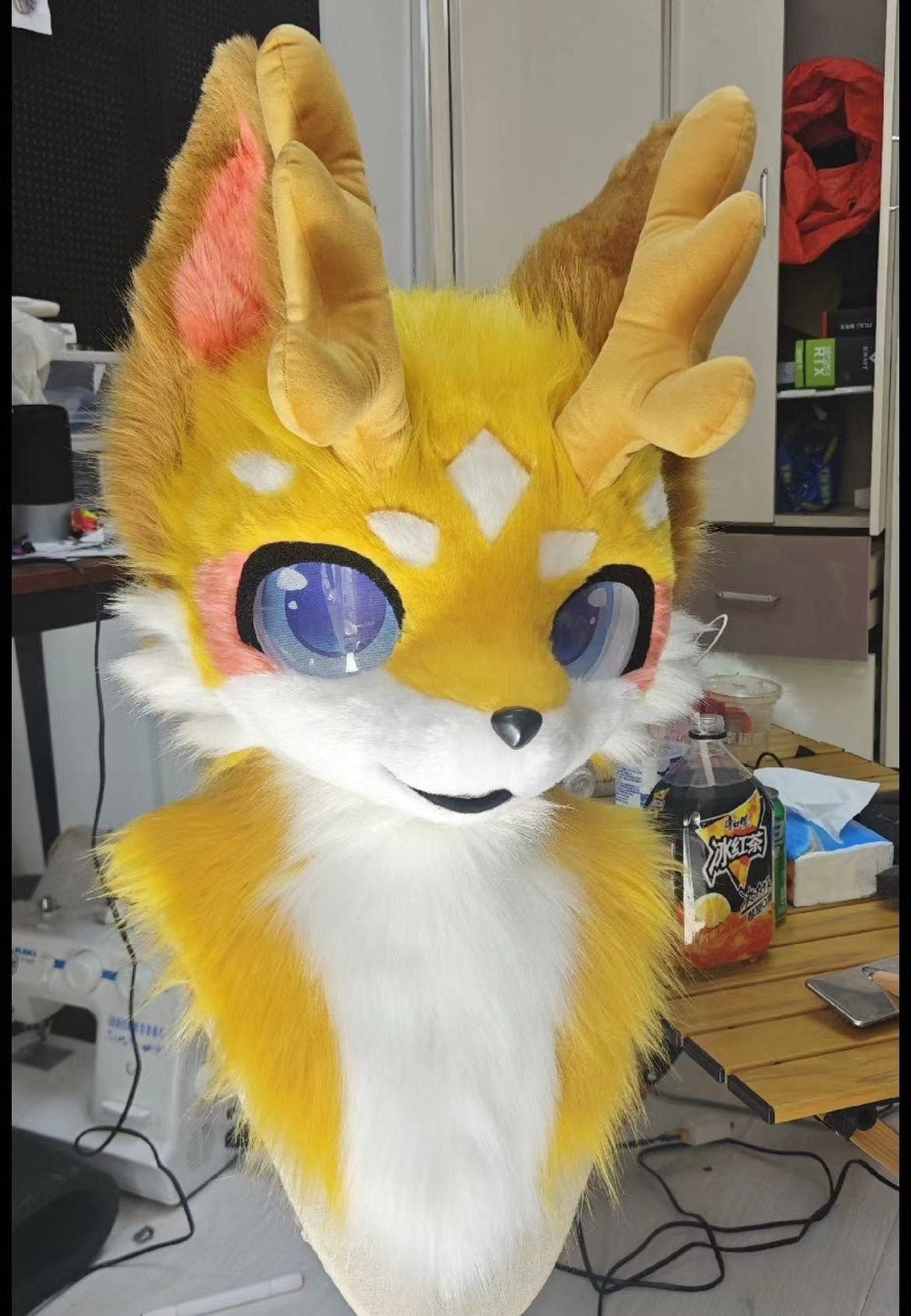 Kemono Fursuit Baby Elk Fursuit Head Japanese Style Fantasy Creatures ...