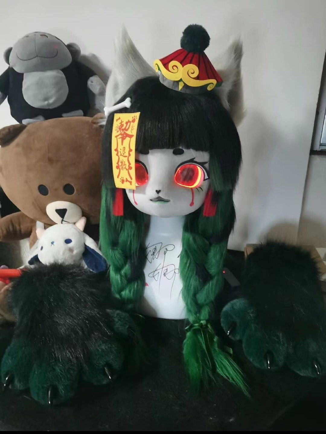 Fursuit Zombie Wolf Cub Baby Kemono&kig Series Fursuit Head claw ...