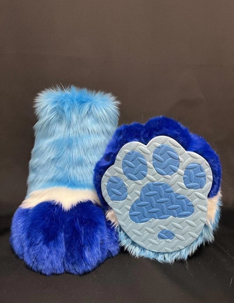 Fursuit Foot Paws Customizable Sizefursona Fursuti Feet - Etsy Australia