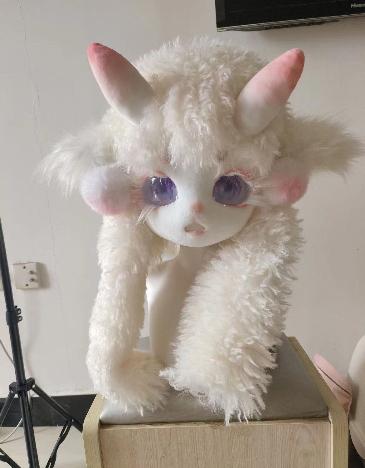 Kigurumi Fursuit Head Furry Sheep Cute Gift for Girlfriend - Etsy UK