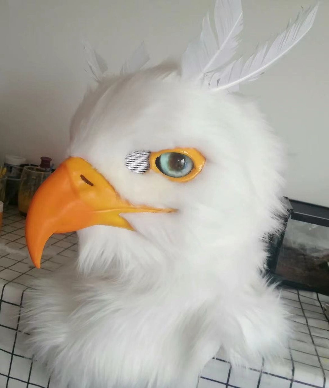 Cosplay Birds Eagles Realistic Furry Furry Head, Furry Head, Furry ...