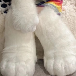 Fursuit Foot Paws, Customizable Size,wolf Feet Paws, Kemono Feet Paws ...