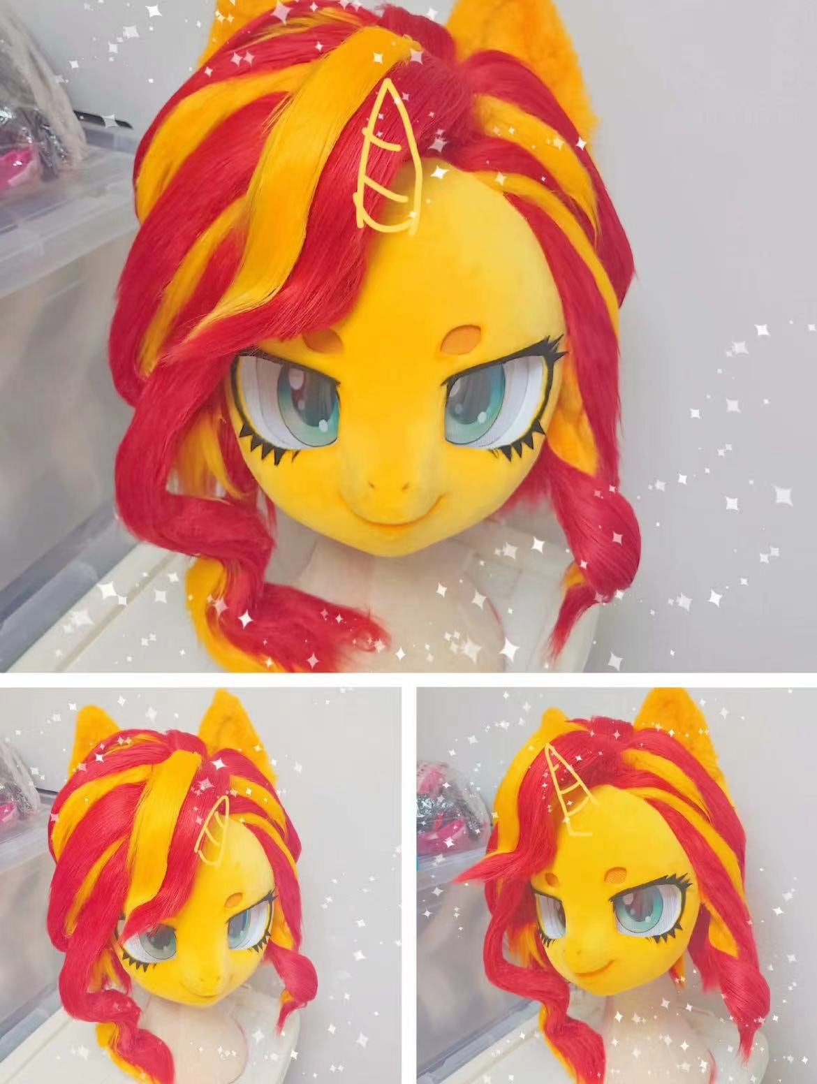 Customizable My Little Pony Furry Fursuit Head Fursuit Head - Etsy UK