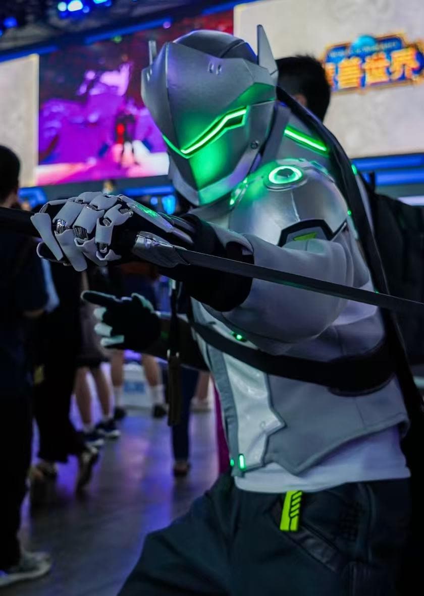 Custom Mask Genji Cosplay Helmet Genji Cosplay Mask Wearable Helmet ...