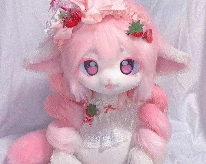 Strawberry Sheep Lamb Fursuit Kig Series Furry Fursona Fursuit Cosplay ...
