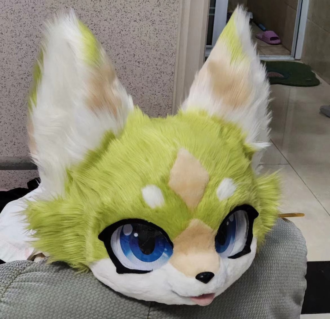 Kemono Fursuit Lemon Fox Fursuit Head Japanese Style Fantasy Creatures ...