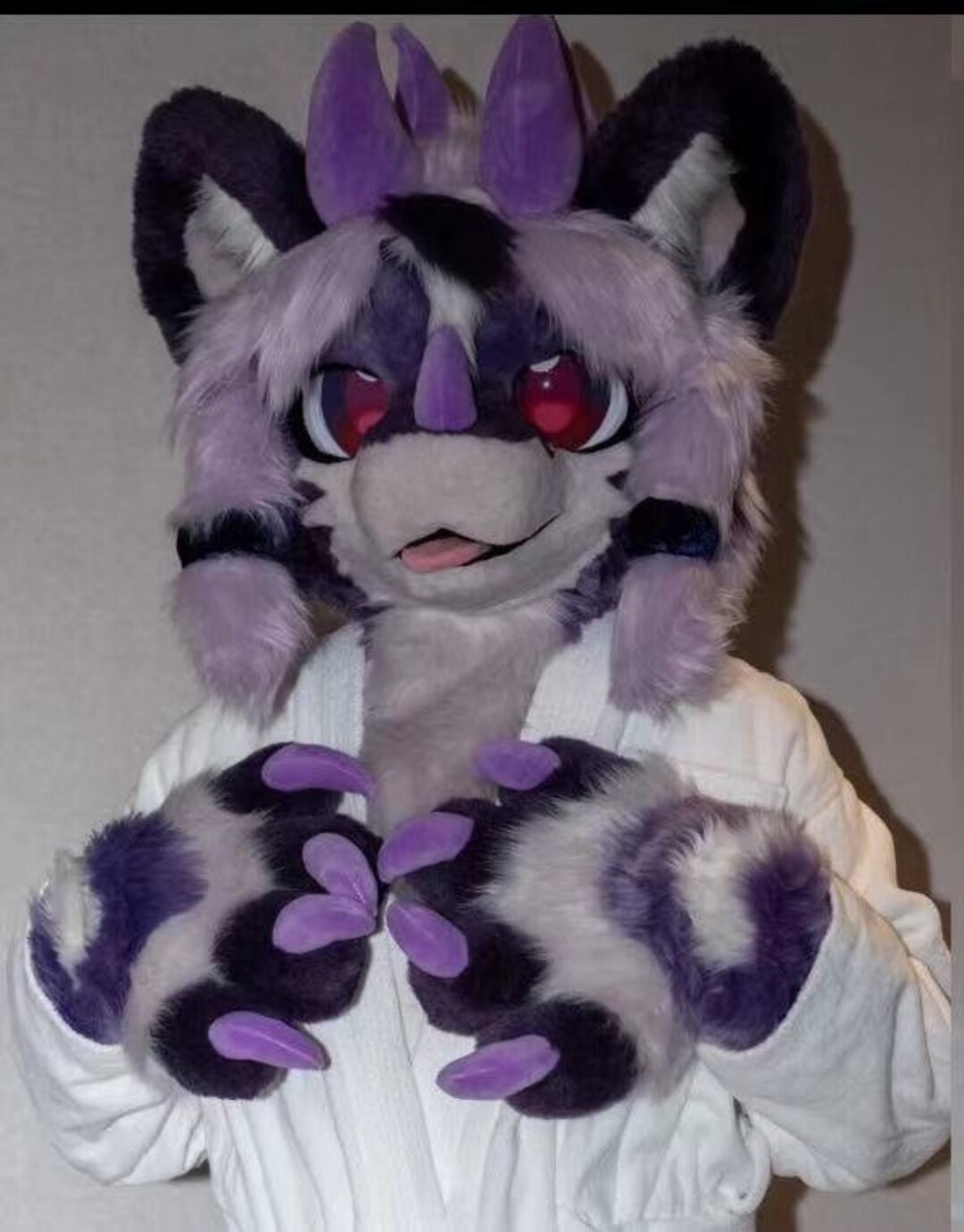 Kemono Fursuit Purple Dragon Fursuit Headclaws Japanese Style Fantasy ...