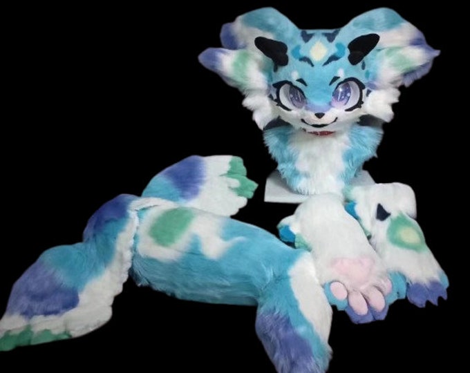Kemono Fursuit Handsome Little Dragon Half Suit Fursuit Headclawstail ...