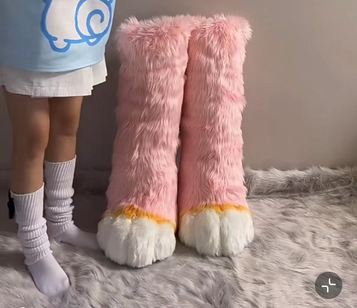 Fursuit Foot Paws Customizable Sizefursona Fursuti Feet - Etsy Australia