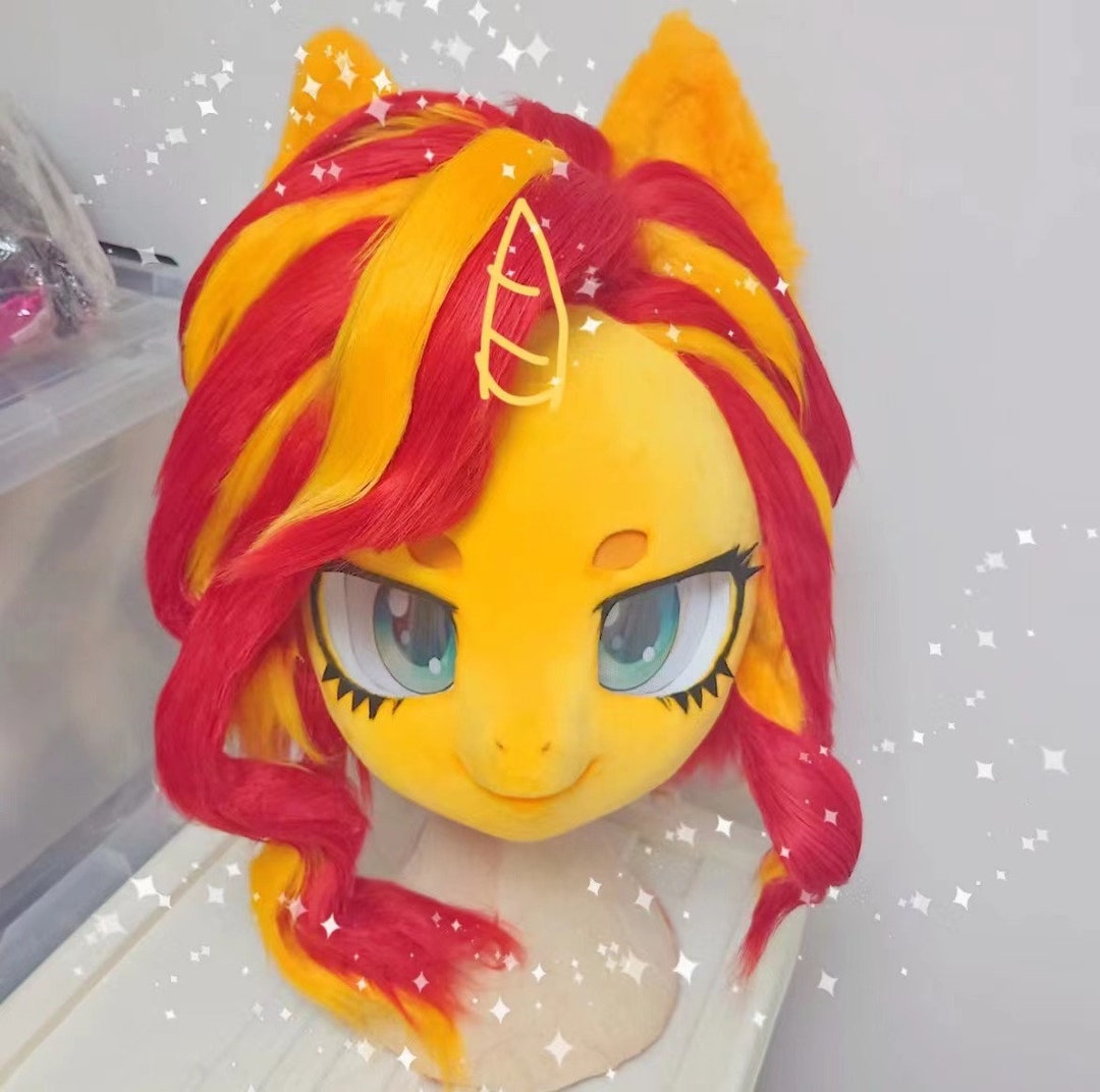 Customizable My Little Pony Furry Fursuit Head, Fursuit Head, Furry ...