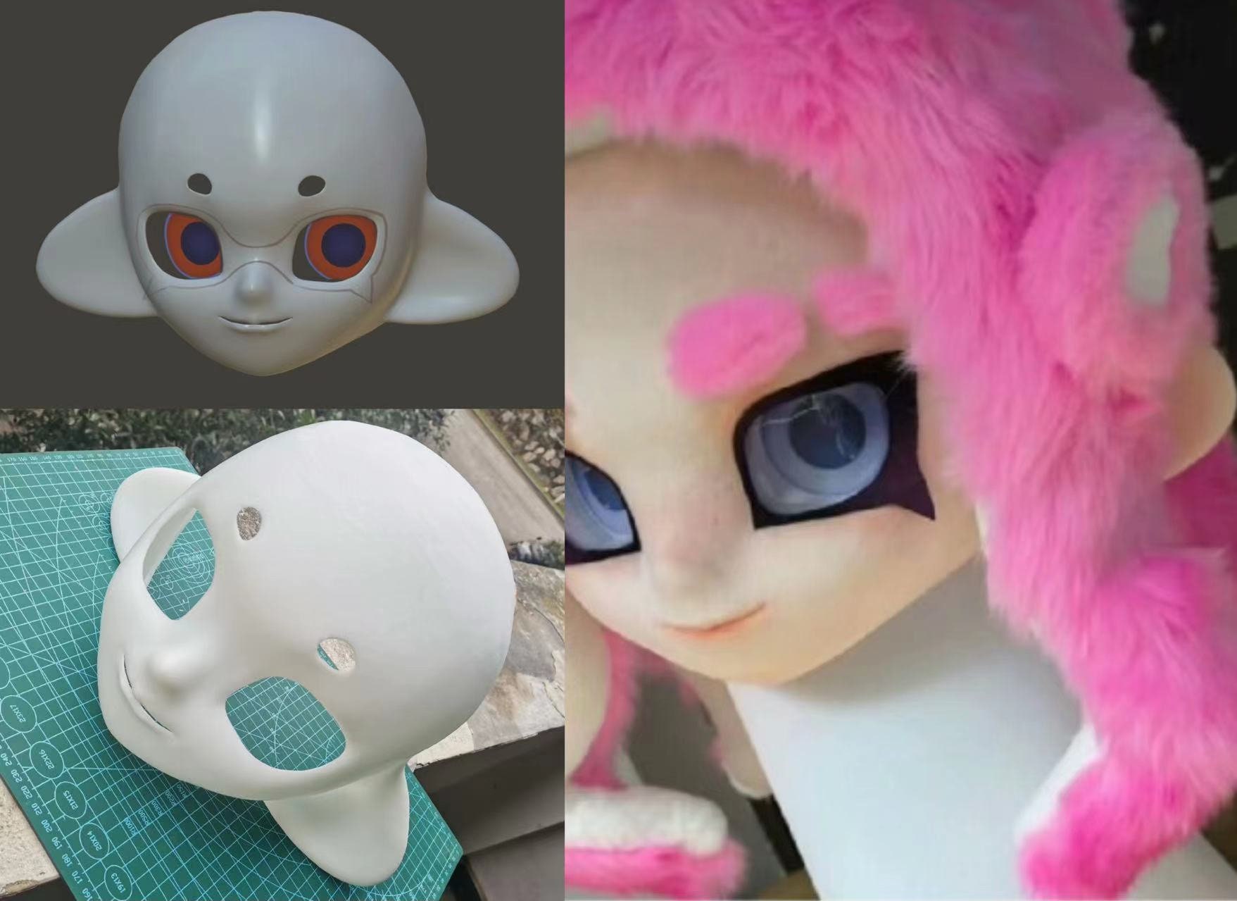 Fursuit Head Base Kig Series Splatoon Furry Fursona Fursuit Full Body ...