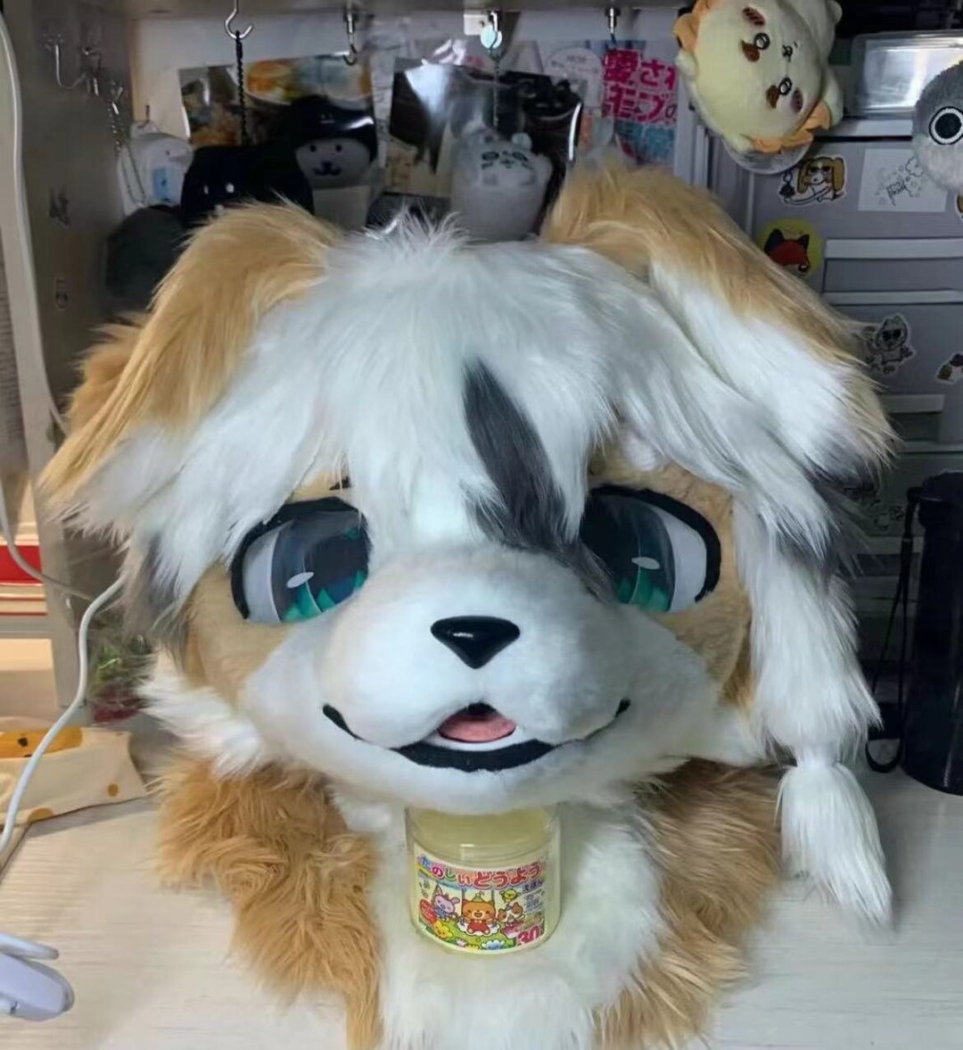 Kemono Fursuit Handsome Puppy Fursuit Head Japanese Style Fantasy ...