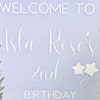 Personalized Birthday Party Sign Kids Birthday Sign Party Welcome Sign ...