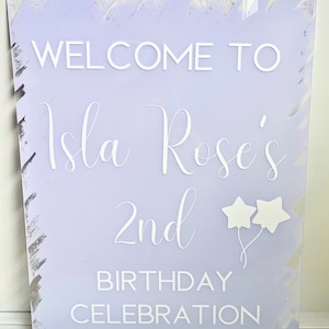 Personalized Birthday Party Sign Kids Birthday Sign Party Welcome Sign ...