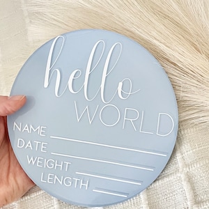 Personalized Birth Announcement Sign Welcome Baby Sign Birth Stats Sign ...