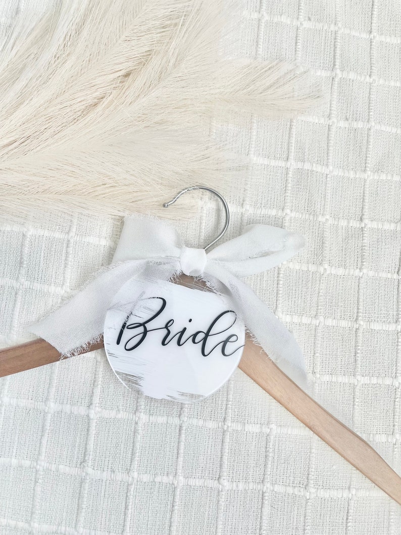 Personalized Bride Hanger Tag Custom Bridal Hanger Bridal Party Hanger ...