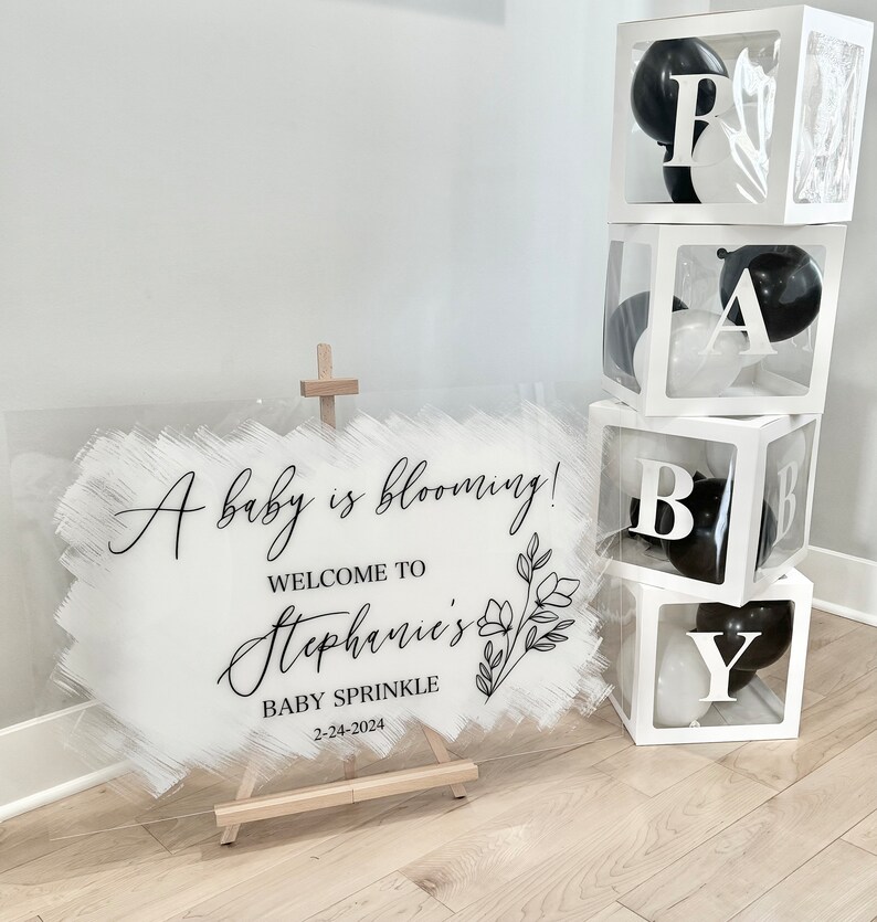 Baby Shower Welcome Sign Baby Sprinkle Sign Personalized Welcome Sign ...