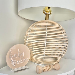 Acrylic Baby Sign Gender Neutral Nursery Personalized Welcome Sign ...