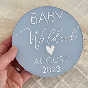 Custom Pregnancy Announcement Sign Acrylic Pregnancy Sign Expecting ...
