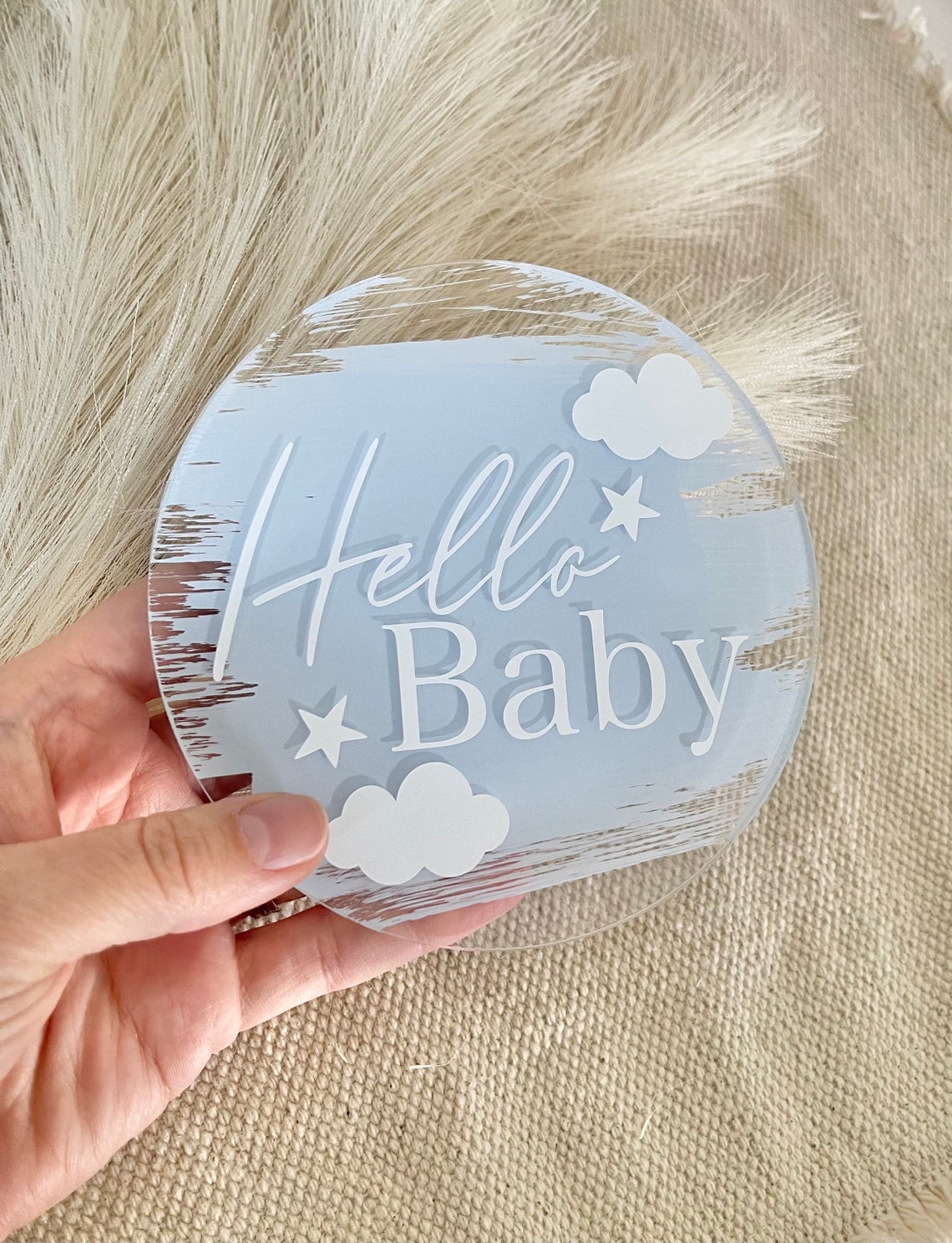 Hello Baby Acrylic Sign Birth Announcement Sign Birth Hospital - Etsy