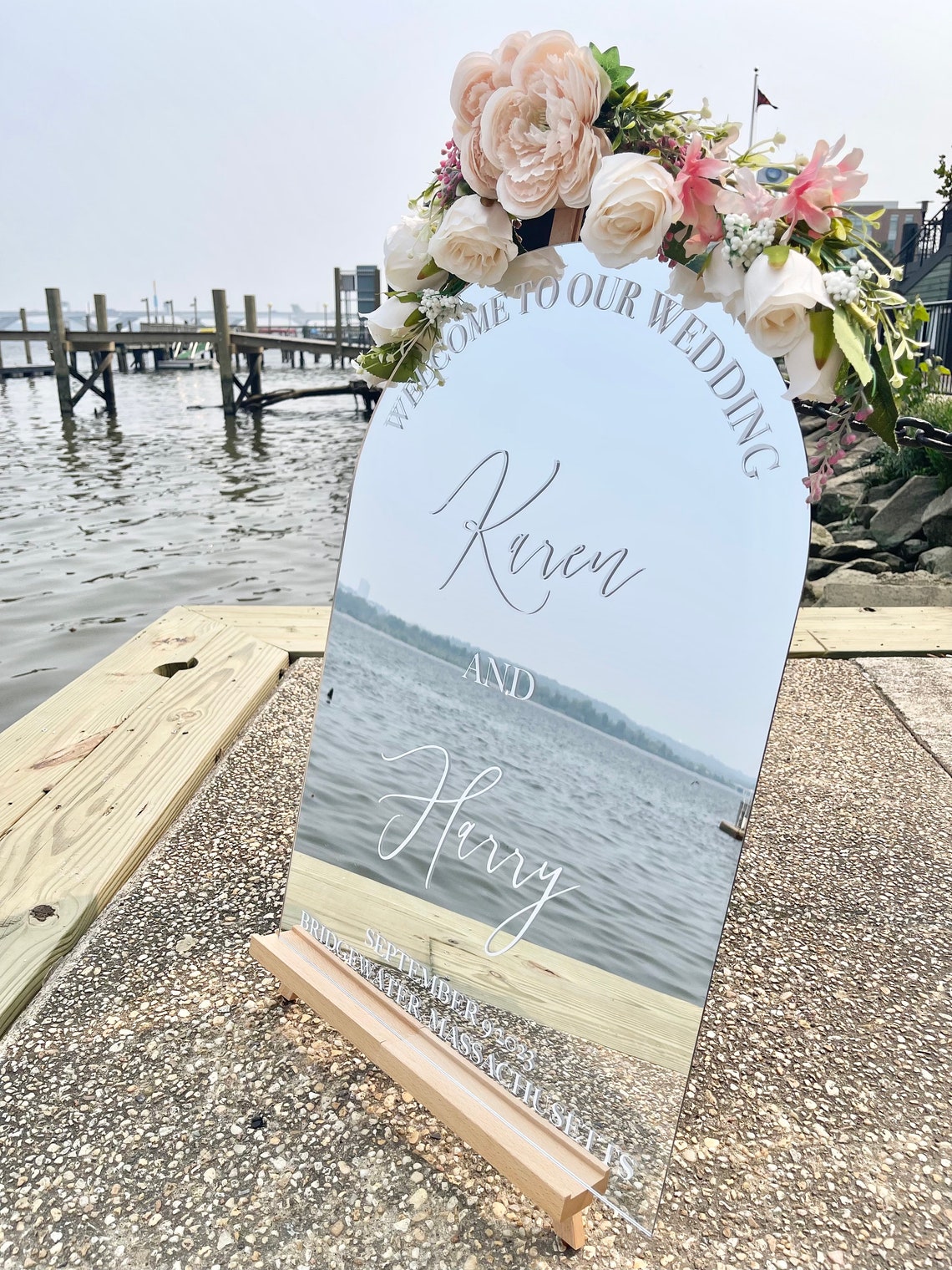 Custom Arch Mirror Acrylic Wedding Sign Mirror Welcome Sign - Etsy