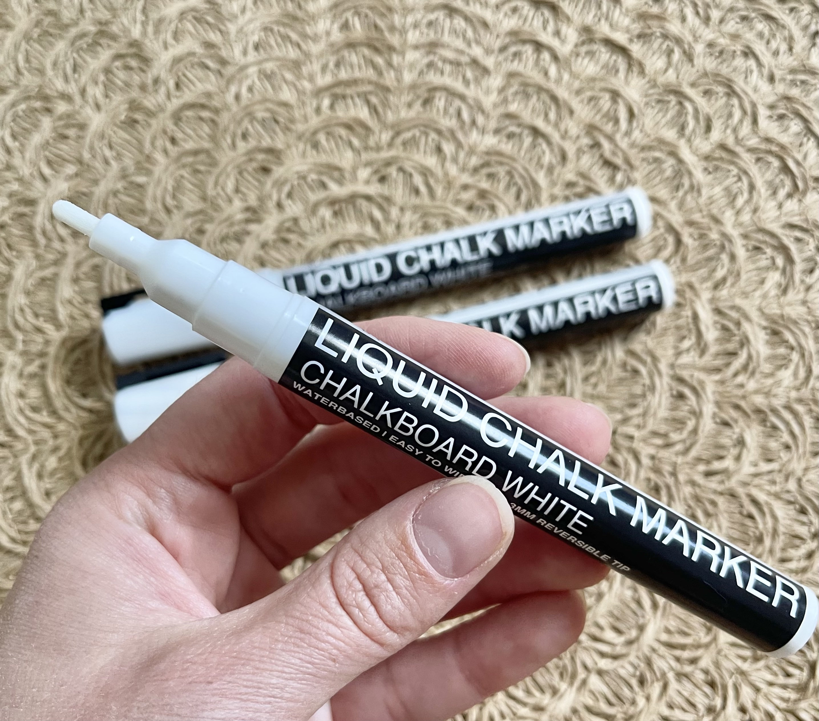 White Chalkboard Marker Chalk Pen Erasable Chalk Marker Fine Tip Liquid ...