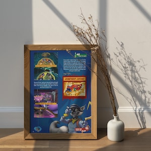 Sly Cooper Digital Download Poster, Sly Cooper, Game Poster, Sly Cooper ...