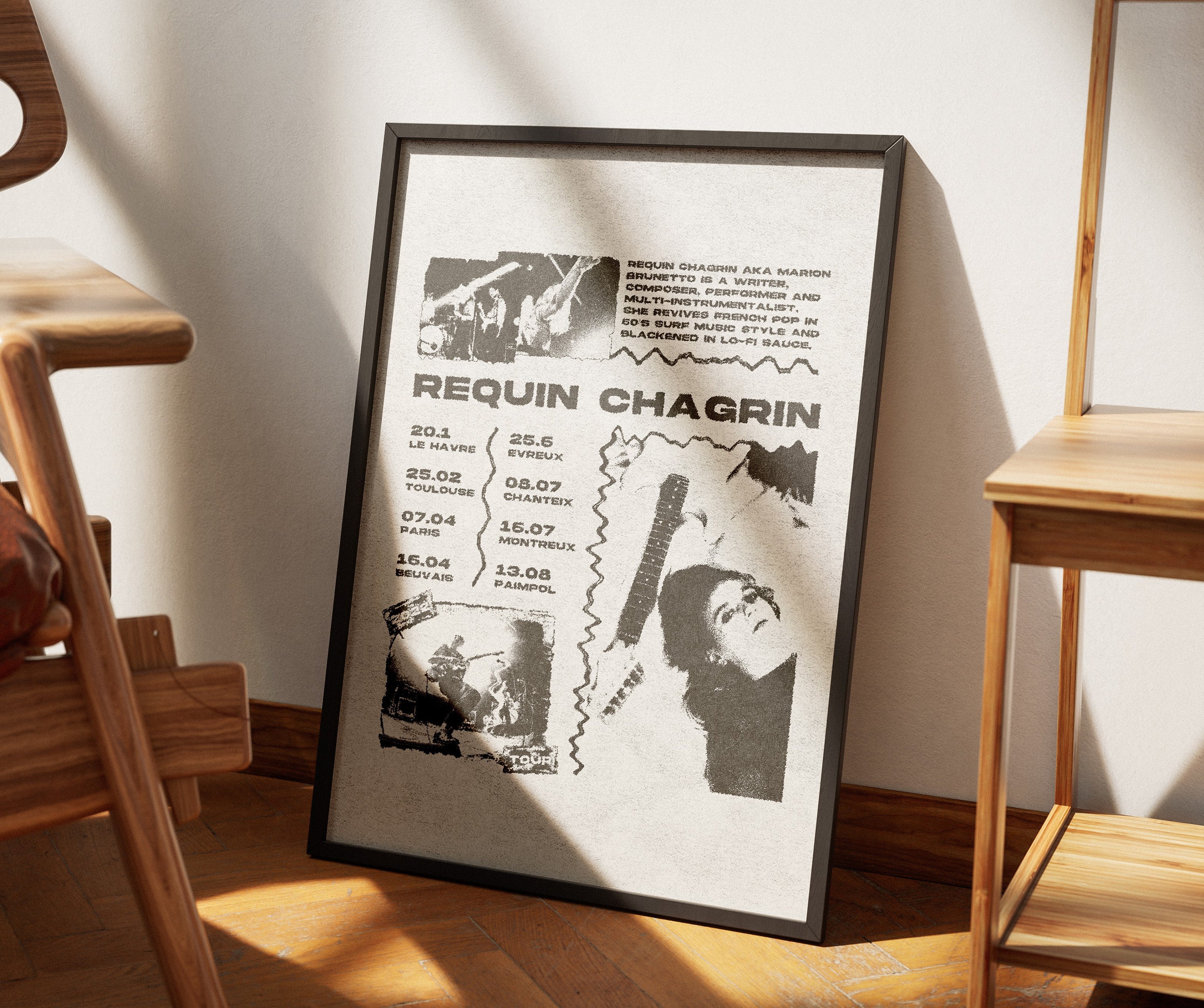 Requin Chagrin Digital Download Poster, Music Poster, Sémaphore ...