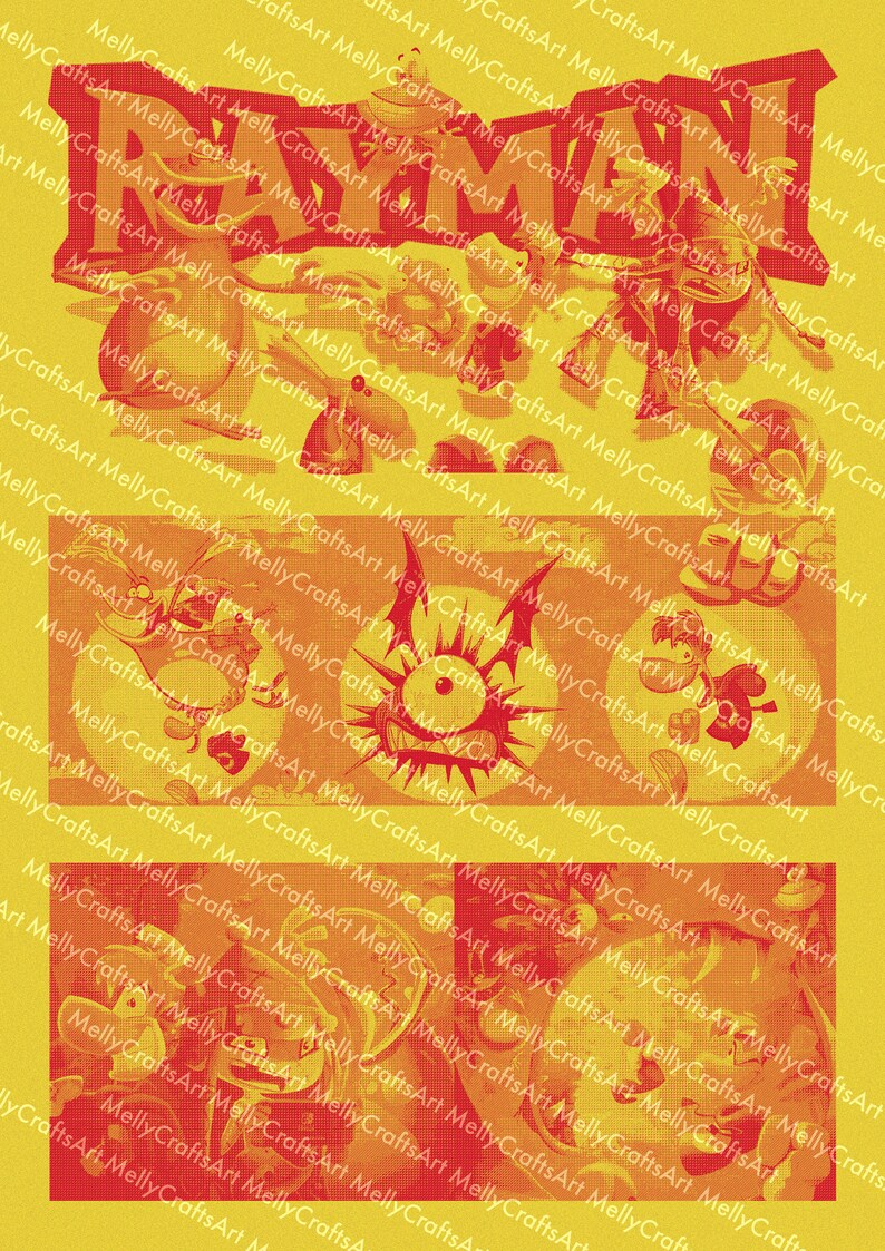 Rayman Digital Download Poster, Rayman, Game Poster, Rayman Legends ...