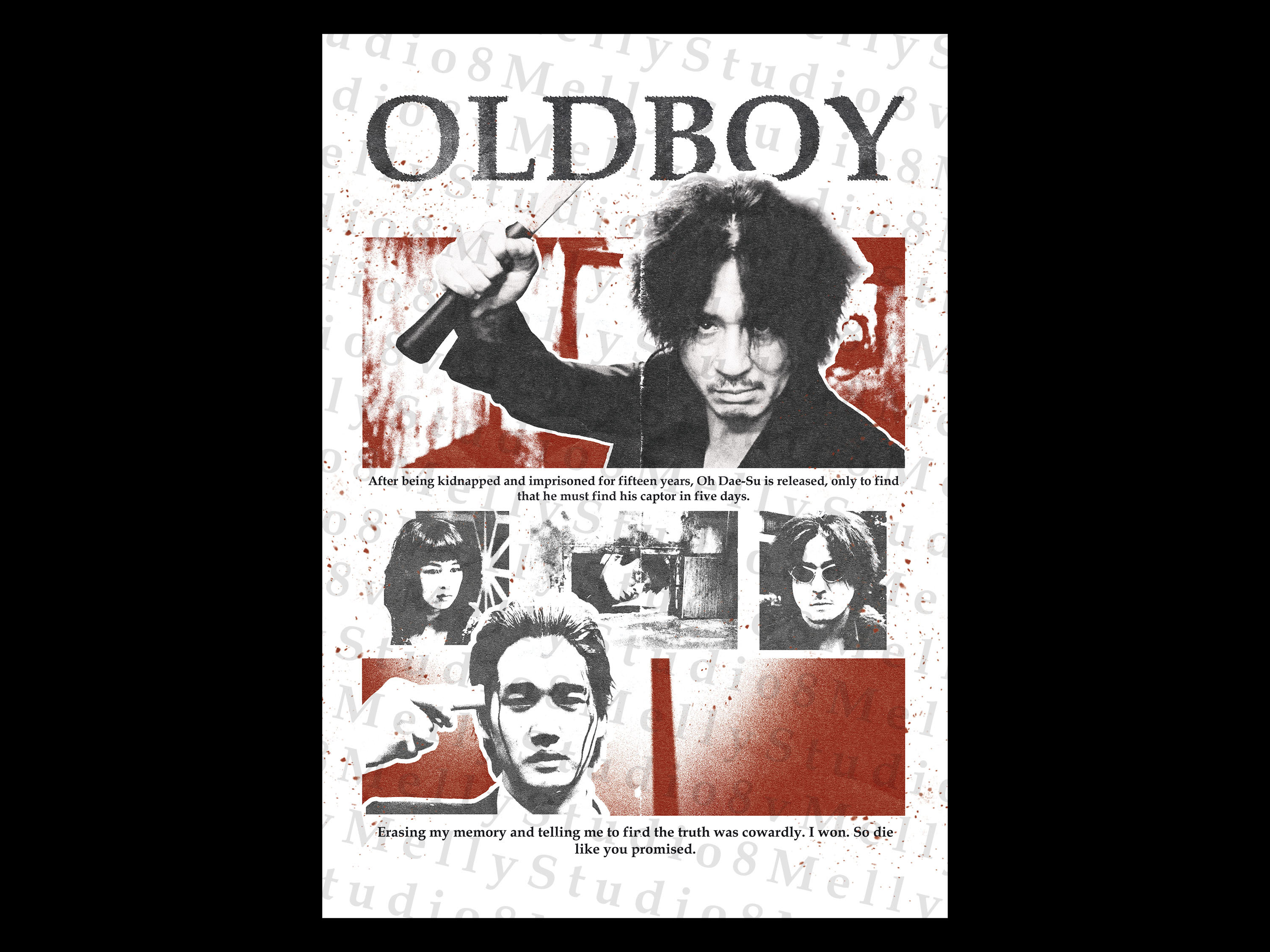 Oldboy Movie Poster, Korean Movie, Park Chan-wook, Cinema 2003 - Etsy