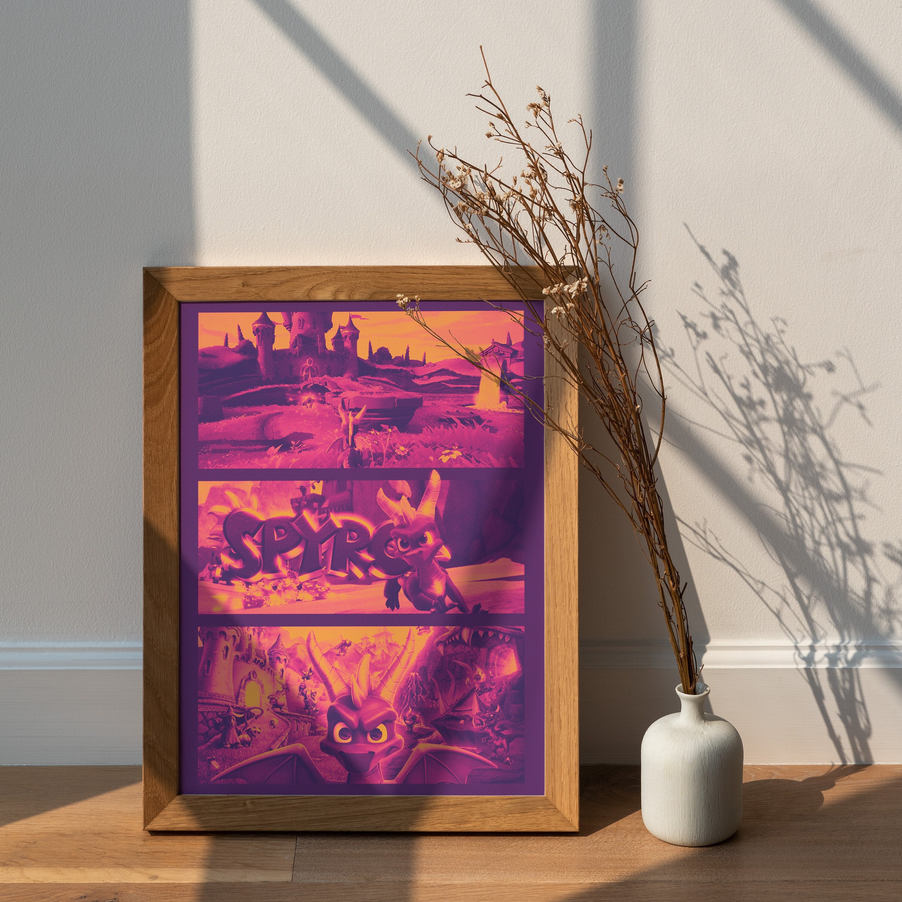 Spyro Digital Download Poster, Spyro, Video Game Poster, Spyro Print ...