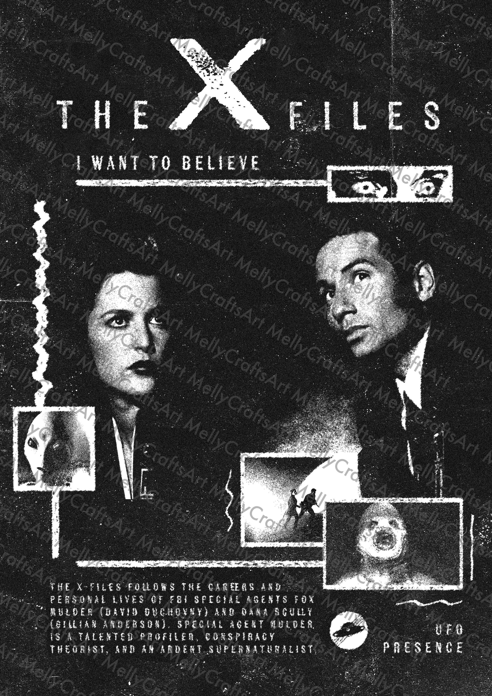 The X-files Poster, Scully and Mulder Art (digital Download) - Etsy