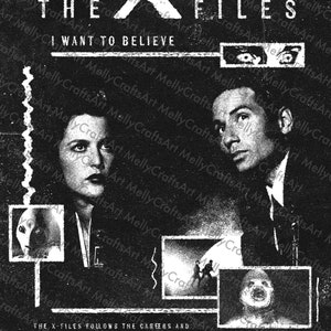 The X-files Digital Download Poster, I Want to Believe, Tv Show, Scully ...